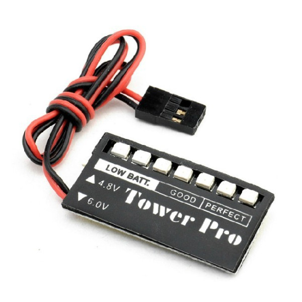 Tower Pro 4.8V-6V 7 LED Receiver Battery Voltage Indicator